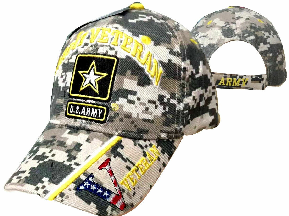 U.S. Army Veteran Licensed Camo Baseball Cap - Walmart.com