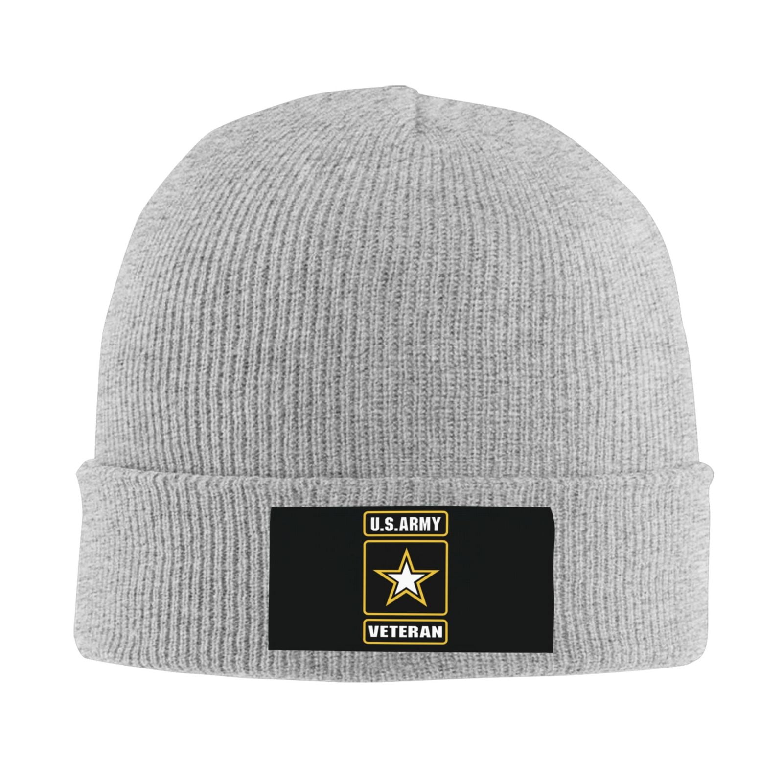 U.S. Army Veteran Logo Men Women Knitted Hat Adult Knit Beanie For Fall ...