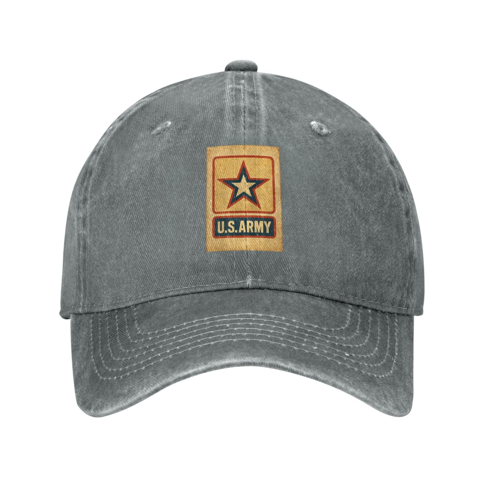 U.S. Army Veteran Logos Adult Adjustable Classic Washed Casquette Cap ...