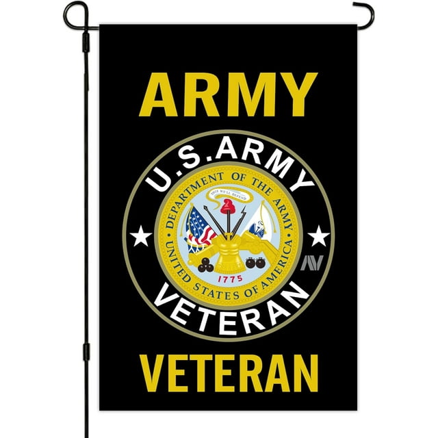 U.S. Army Veterans Insignia Flag 12x18 inch double-sided garden flag ...