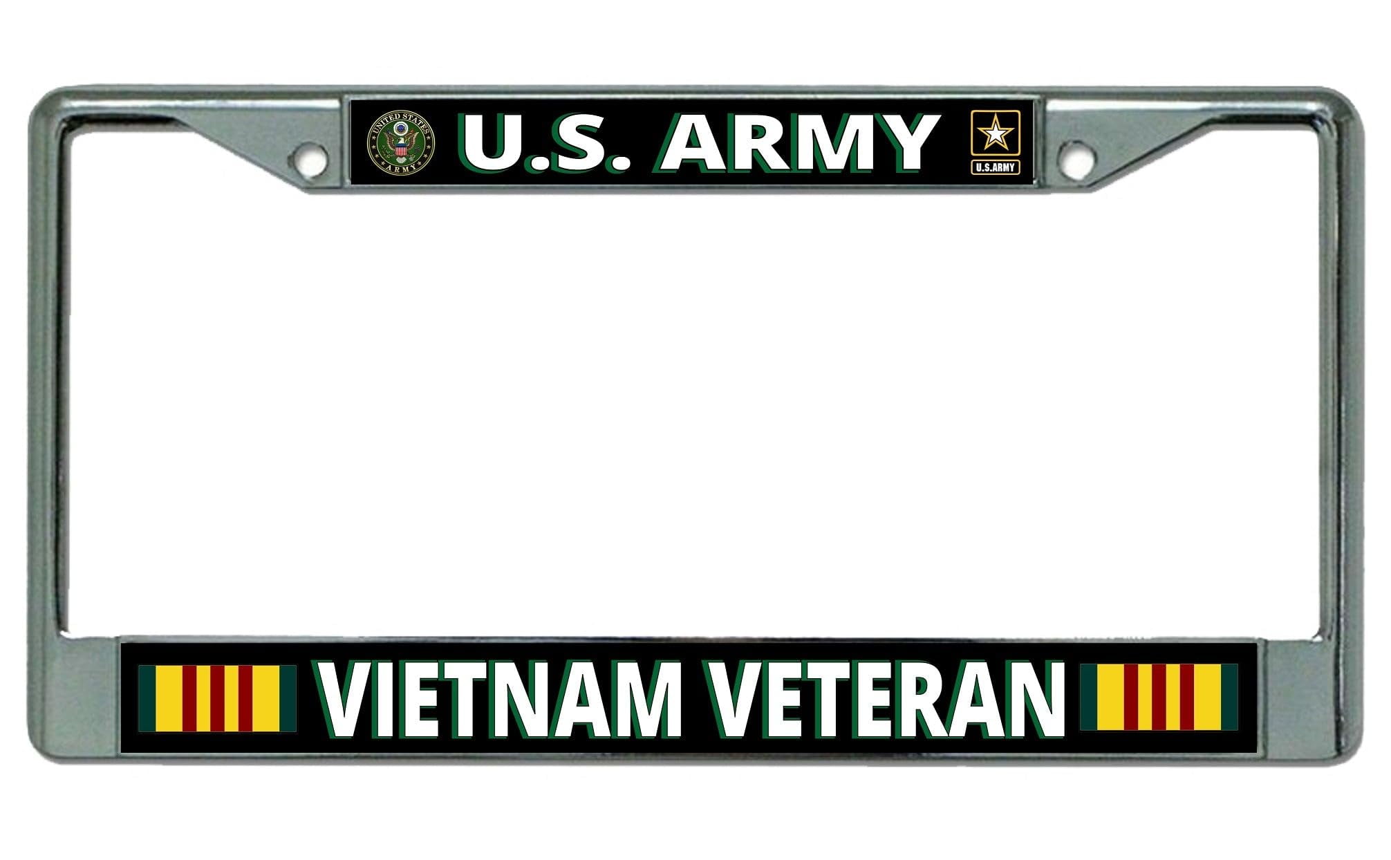 U.S. Army Vietnam Veteran SSF20 Chrome License Plate Frame - Walmart.com