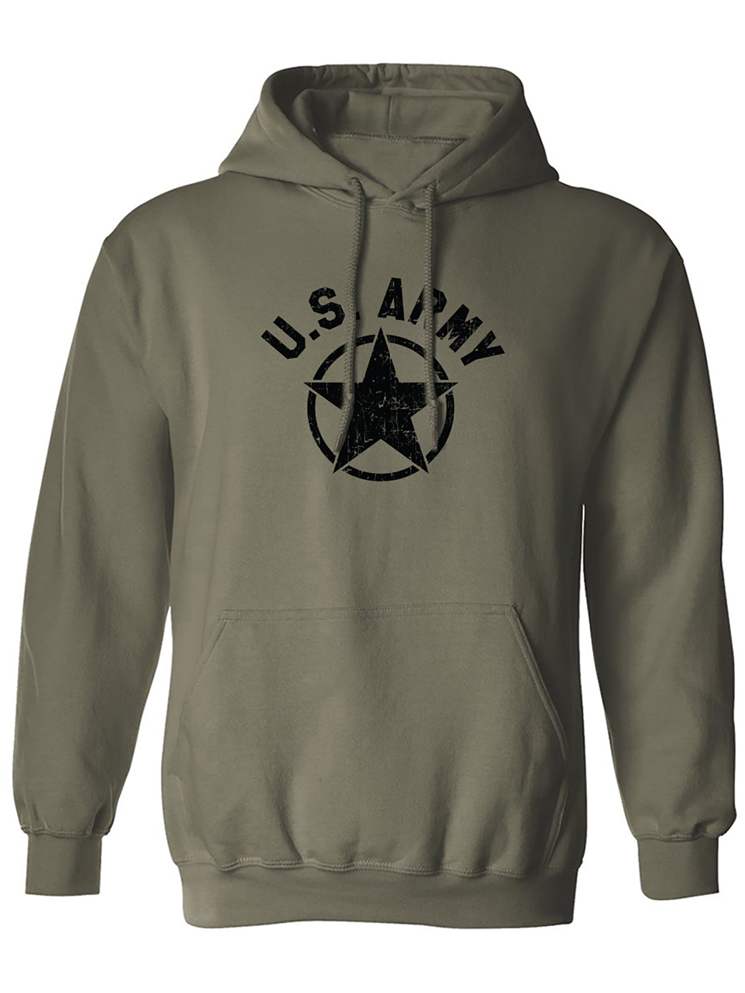 U.S. Army Vintage Arch Logo with black ink Adult Hooded Sweatshirt ...