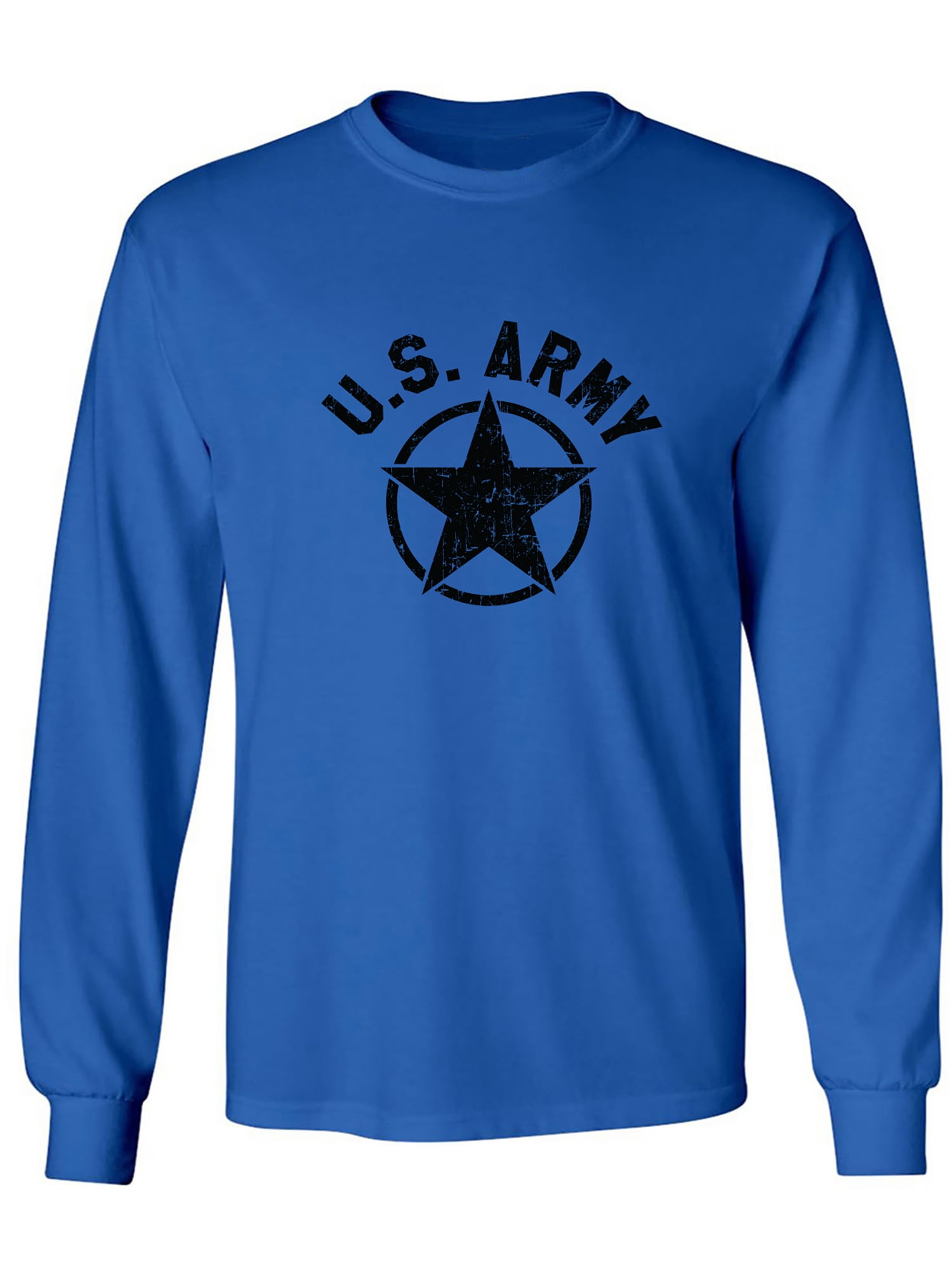U.S. Army Vintage Arch Logo with black ink Adult Long Sleeve T-shirt ...