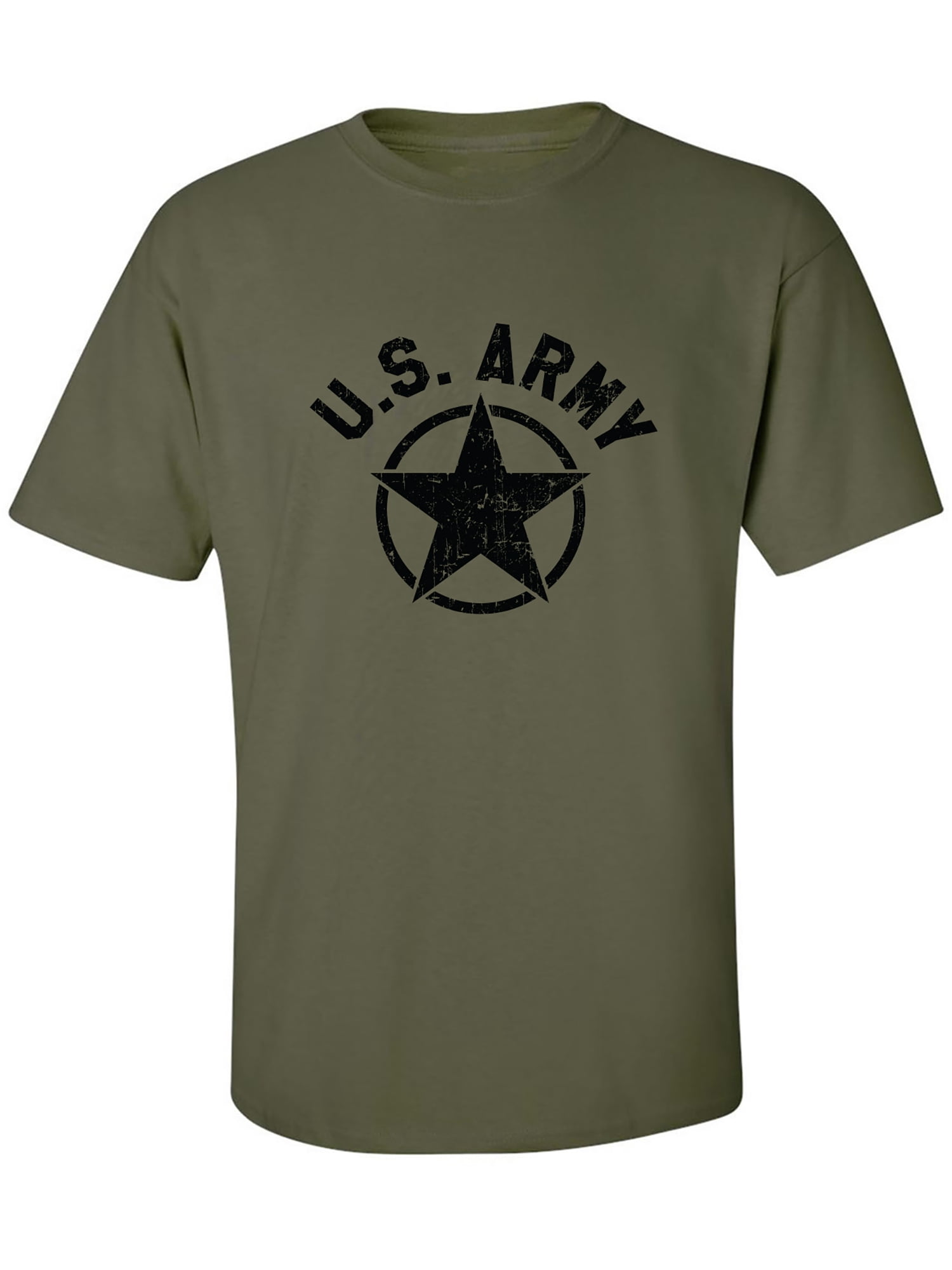 U.S. Army Vintage Arch Logo with black ink Adult Short Sleeve T-shirt ...