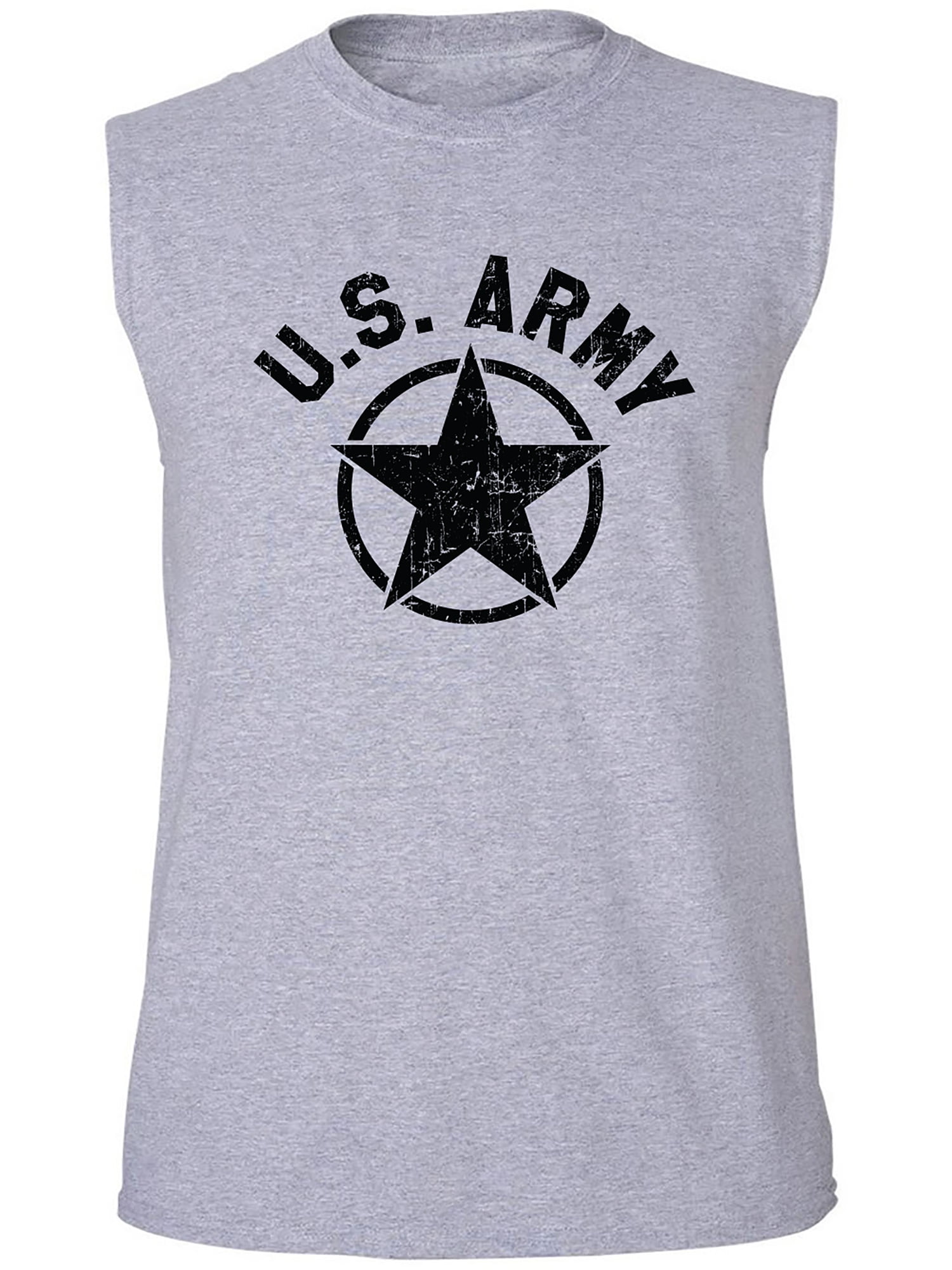 U.S. Army Vintage Arch Logo with black ink Adult Sleeveless Tee ...