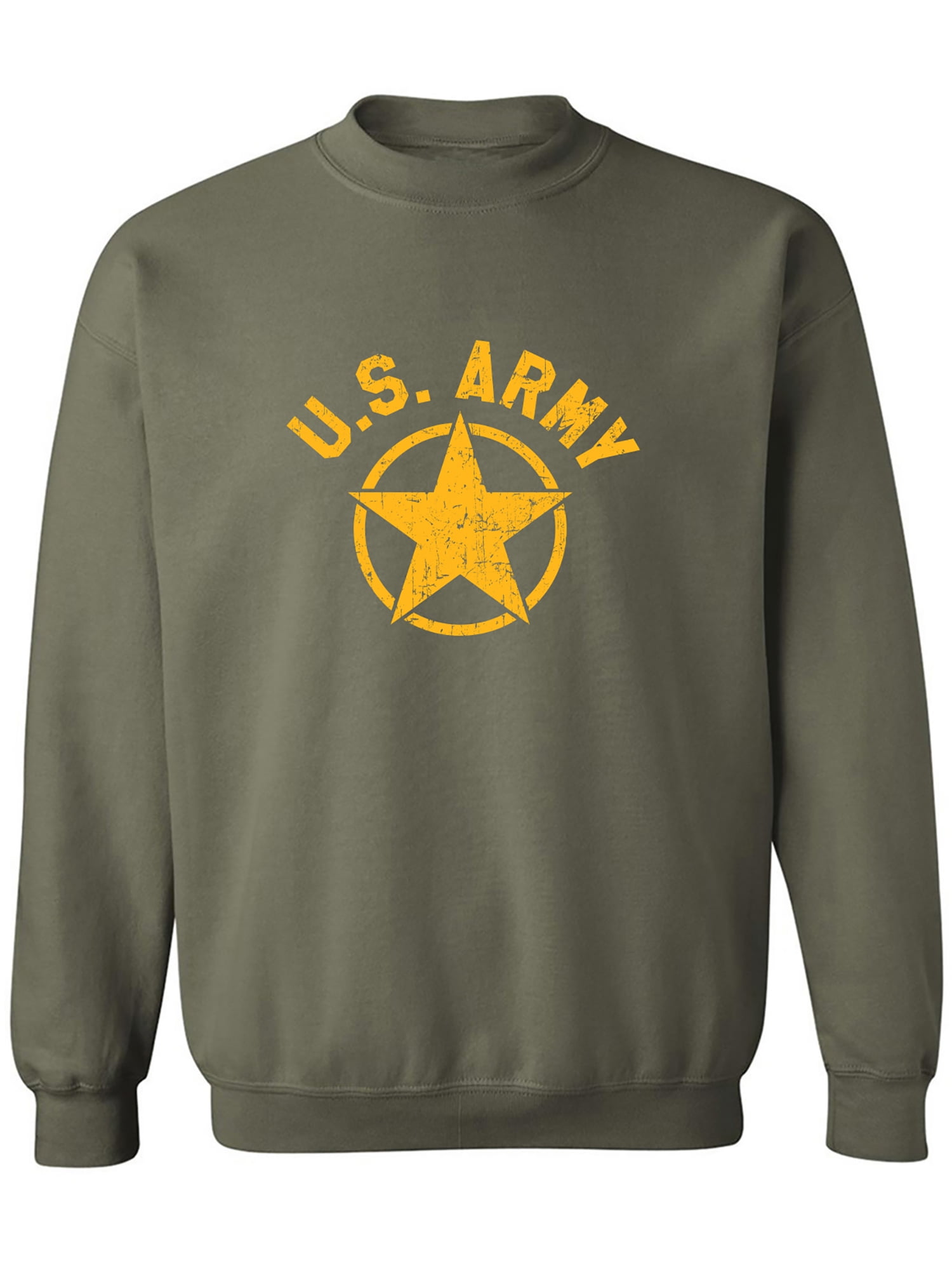 U.S. Army Vintage Arch Logo with gold ink Crewneck Sweatshirt - Walmart.com