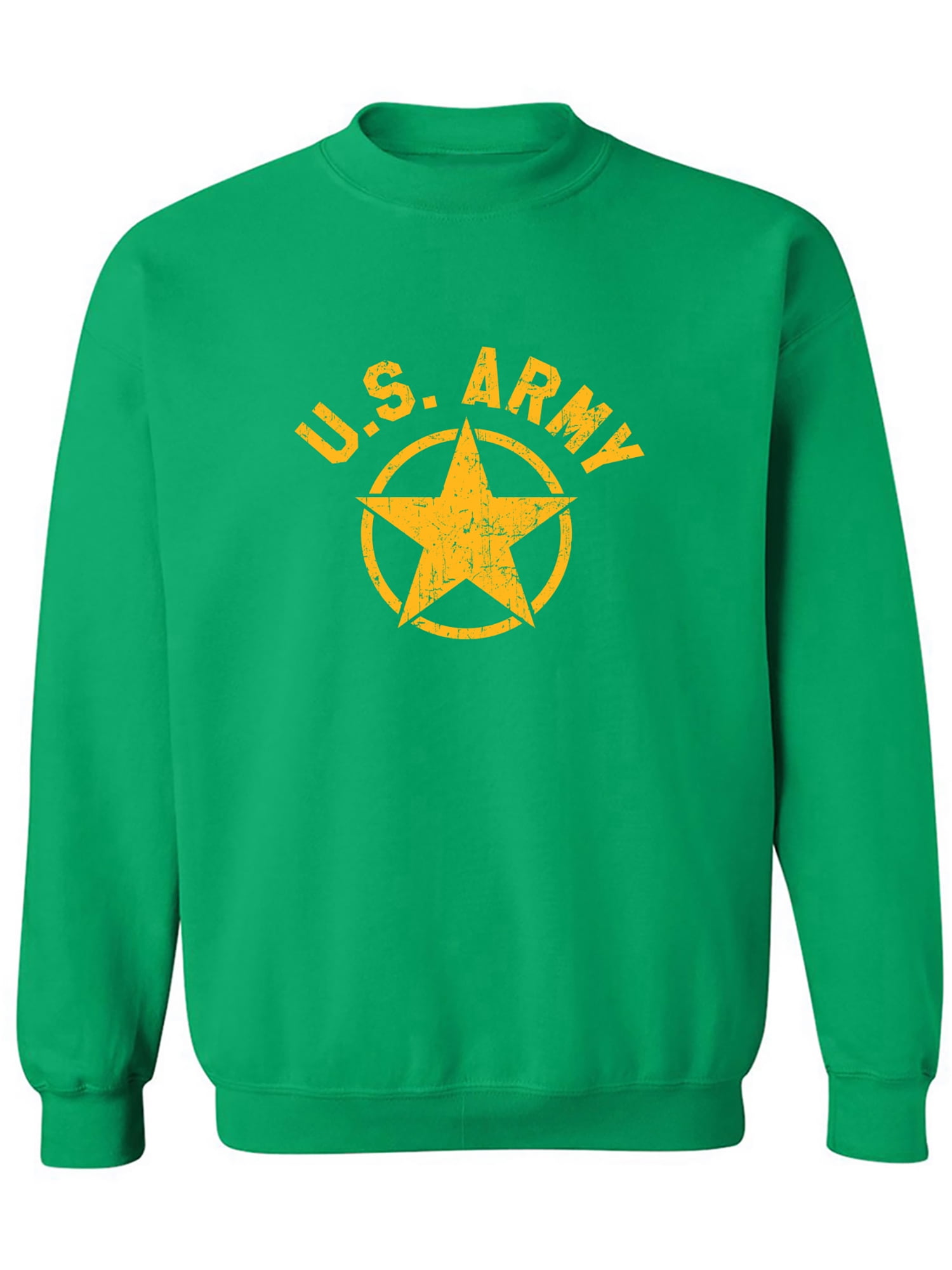 U.S. Army Vintage Arch Logo with gold ink Crewneck Sweatshirt - Walmart.com