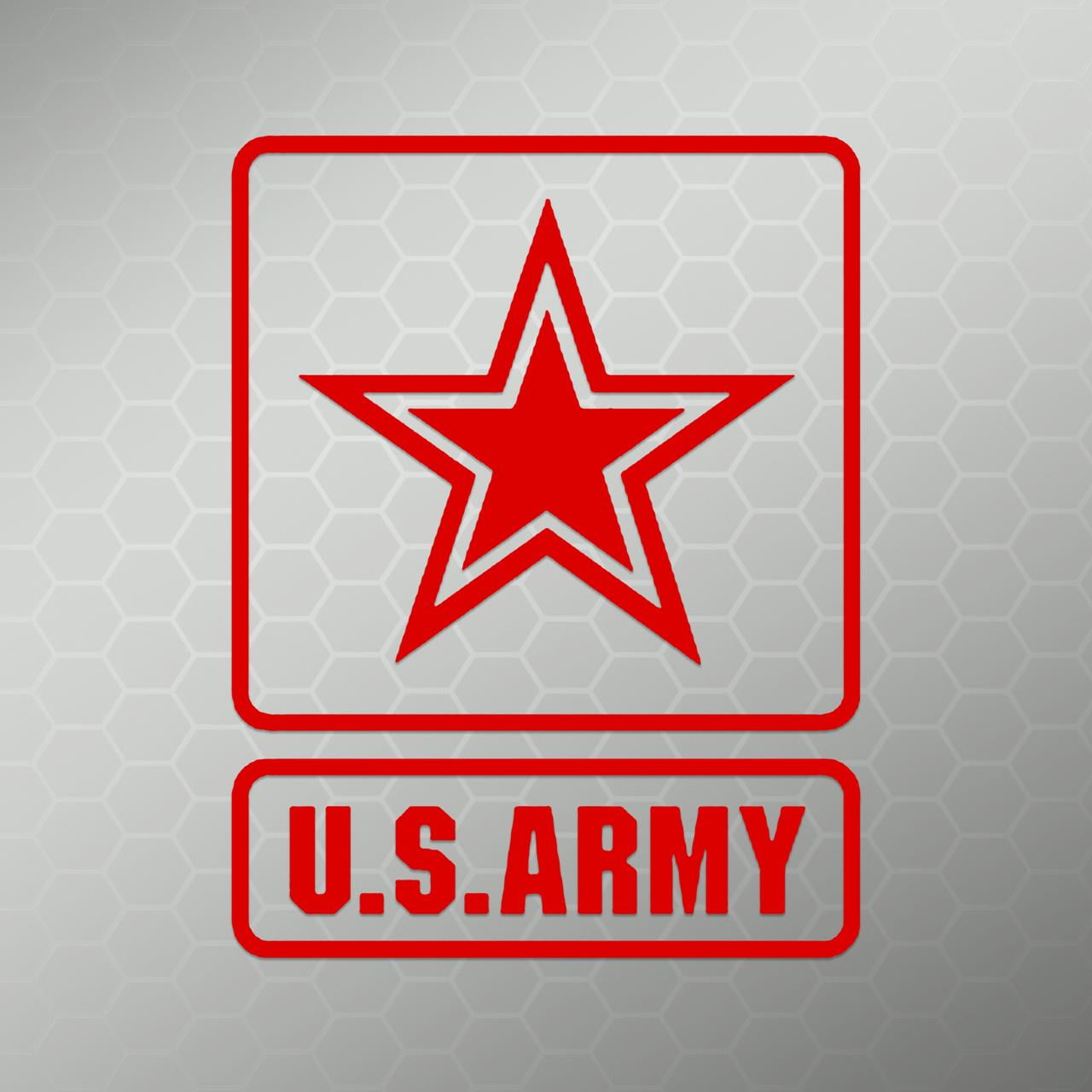 U.S. Army Vinyl Decal Sticker -Cars Trucks Vans Walls Laptop| Red | 5. ...