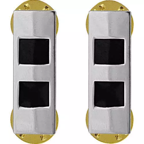 U.S. Army Warrant Officer 2 Rank Insignia Genuine Nickel Plated Pair ...