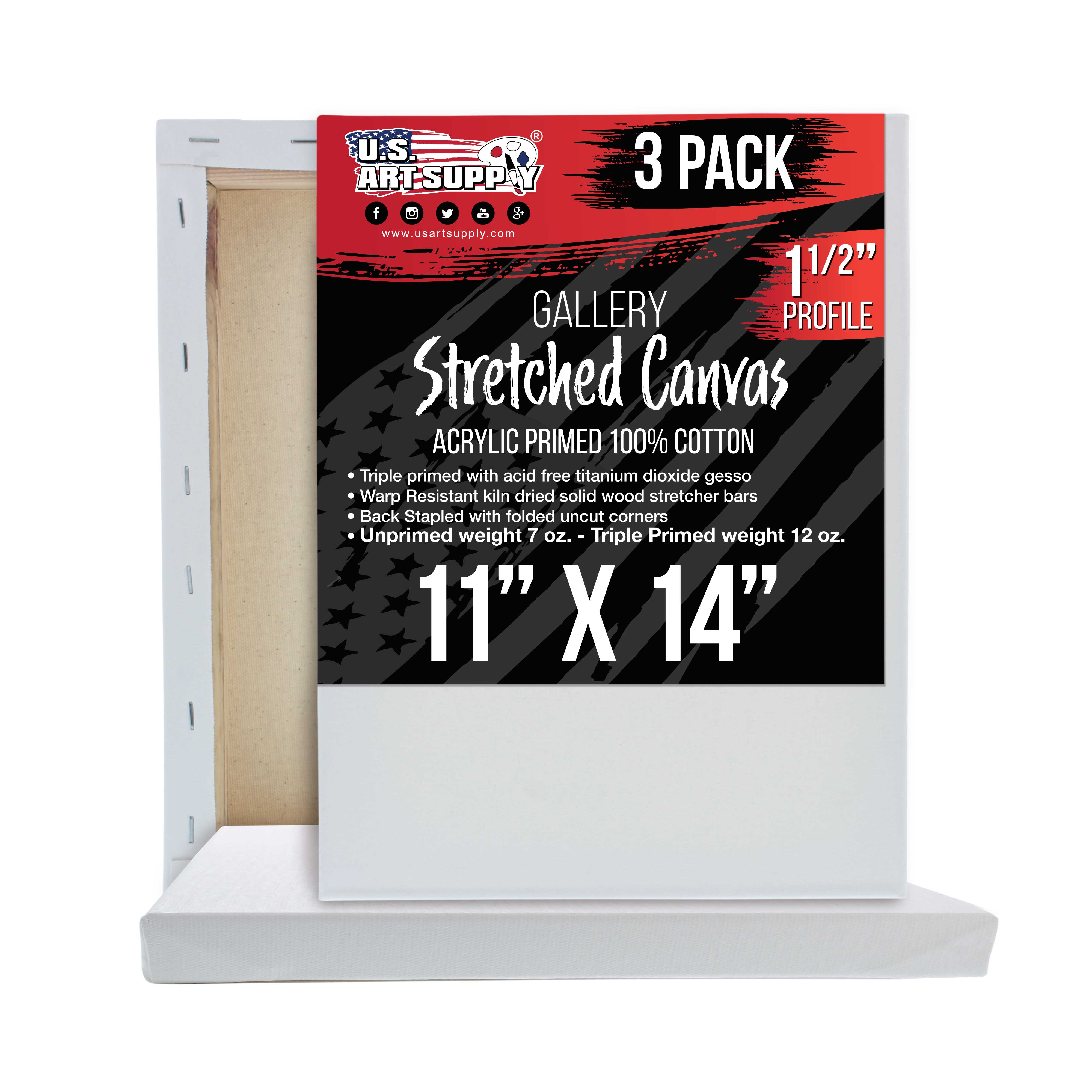 Daler-Rowney Artist's Stretched Canvas, 11" x 14", 1 Each - Walmart.com