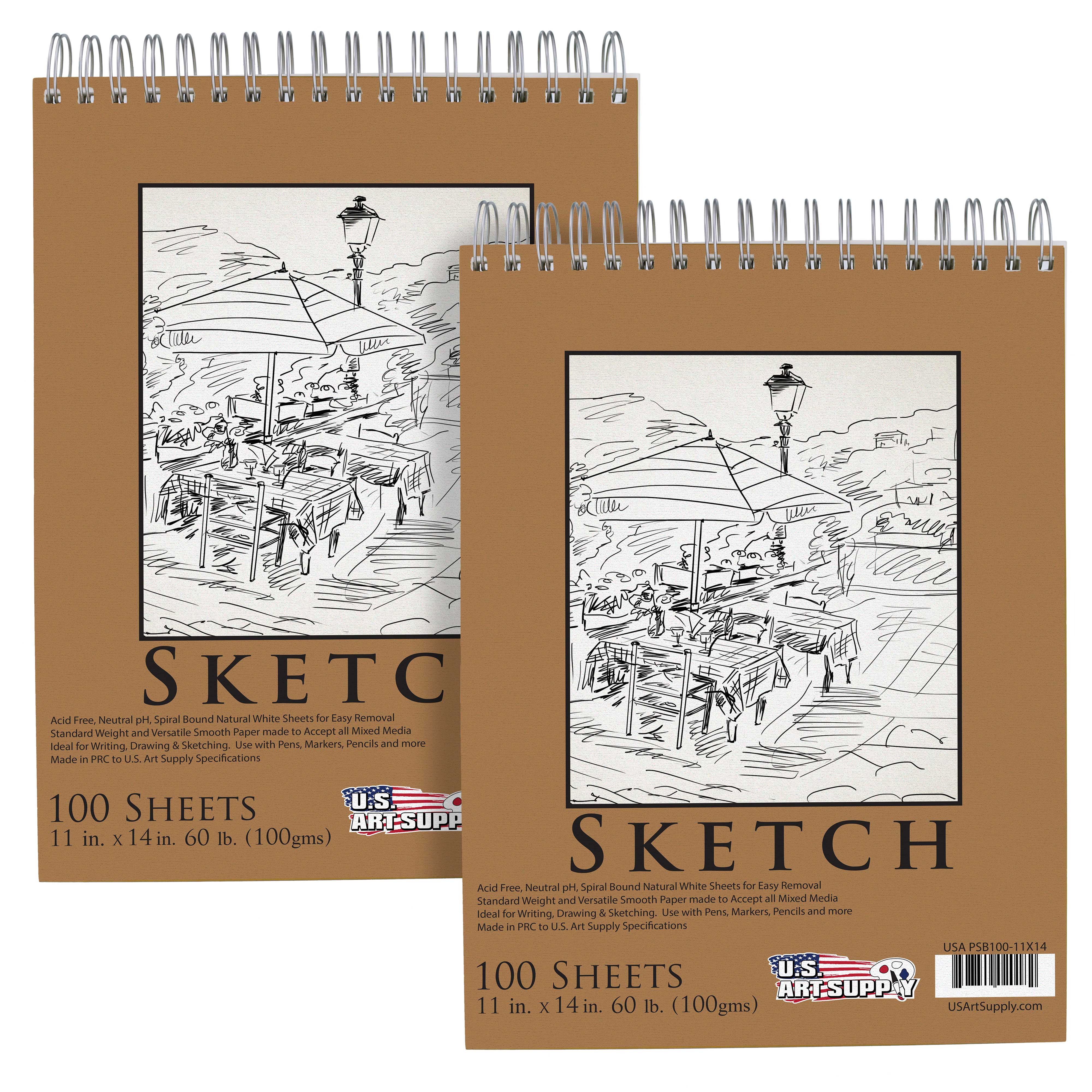 Strathmore 14" x 17" Wire Bound Recycled Sketch Pad - Walmart.com