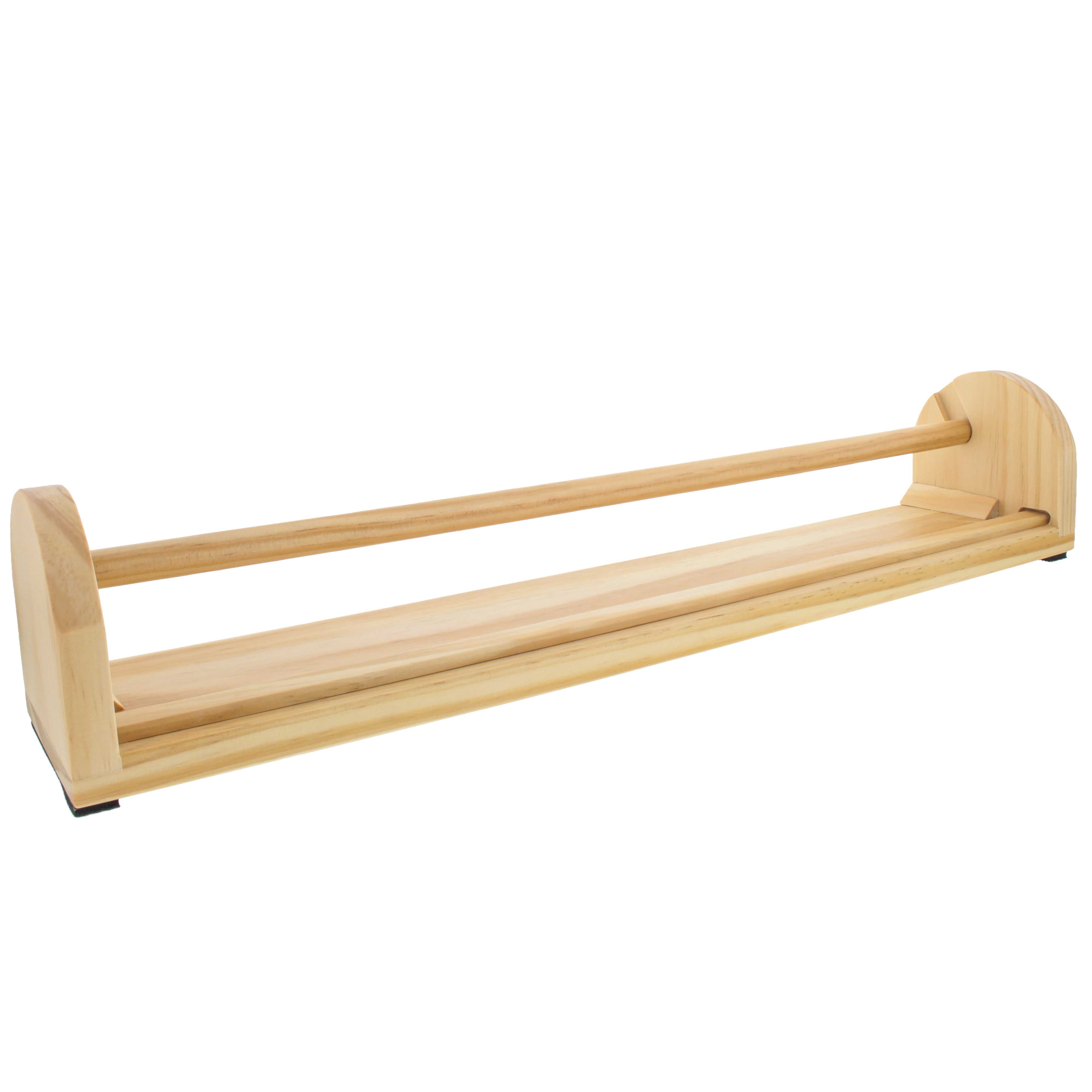U.S. Art Supply 18 inch Wooden Tabletop Paper Holder & Dispenser Safe ...