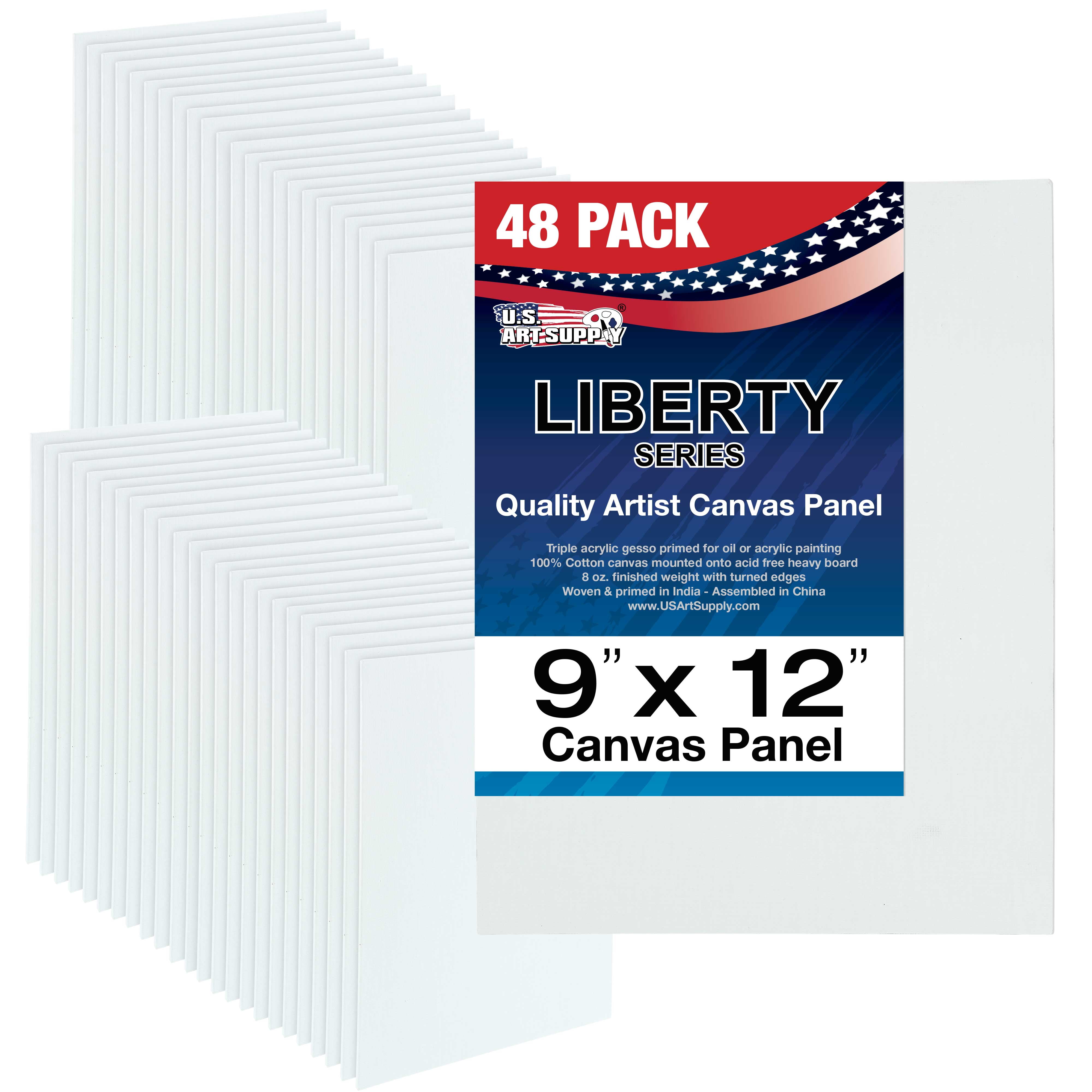 U.S. Art Supply Professional Quality Blank Canvases, 9 X 12 inch, Acid ...
