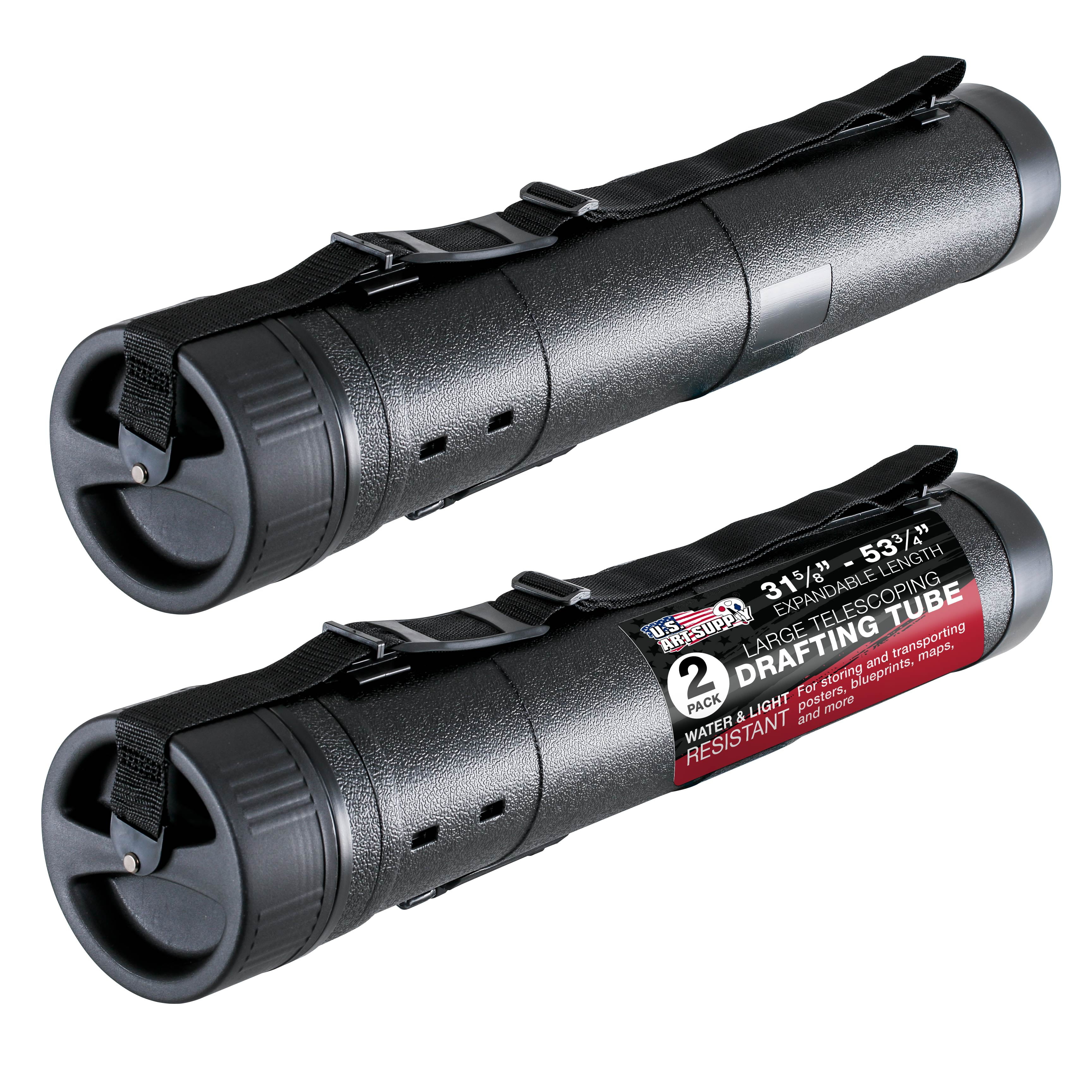 U.S. Art Supply Large Telescoping Drafting Tube (Pack of 2) - 5-1/2 ...