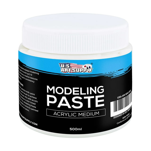 U.S. Art Supply Lightweight Non-Toxic Modeling Paste Acrylic Medium ...