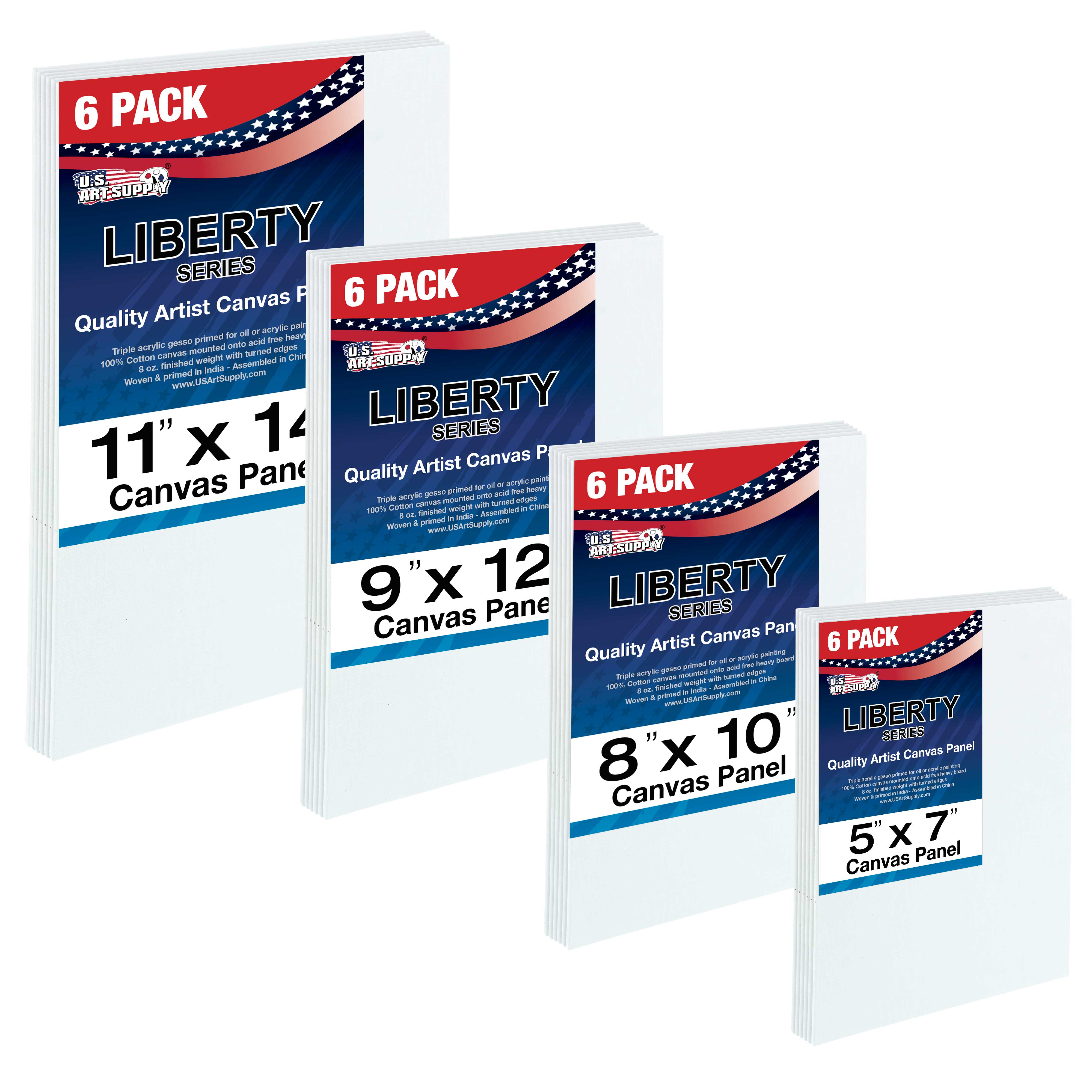 Master of the Arts ® 9" x 12" Canvas Panels, 3Pack - Walmart.com