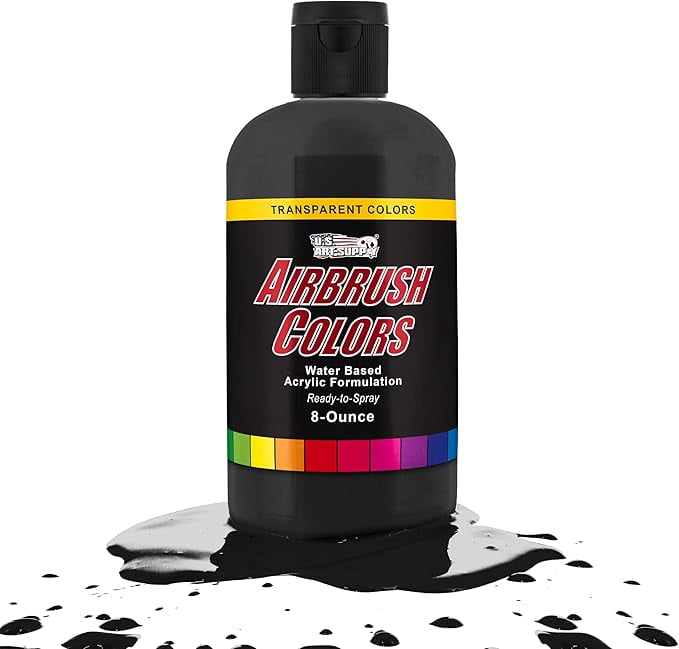 U.S. Art Supply Ready to Spray Special Effects Transparent Deep Black ...