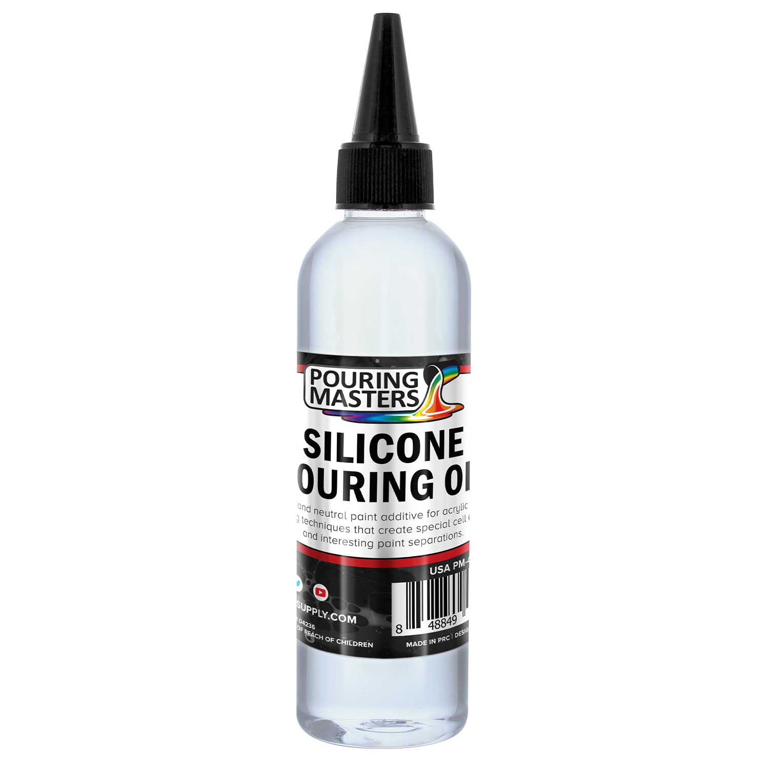Silicone Pouring Oil by U.S. Art Supply - 6-Ounce, 100% Non-Toxic, for ...