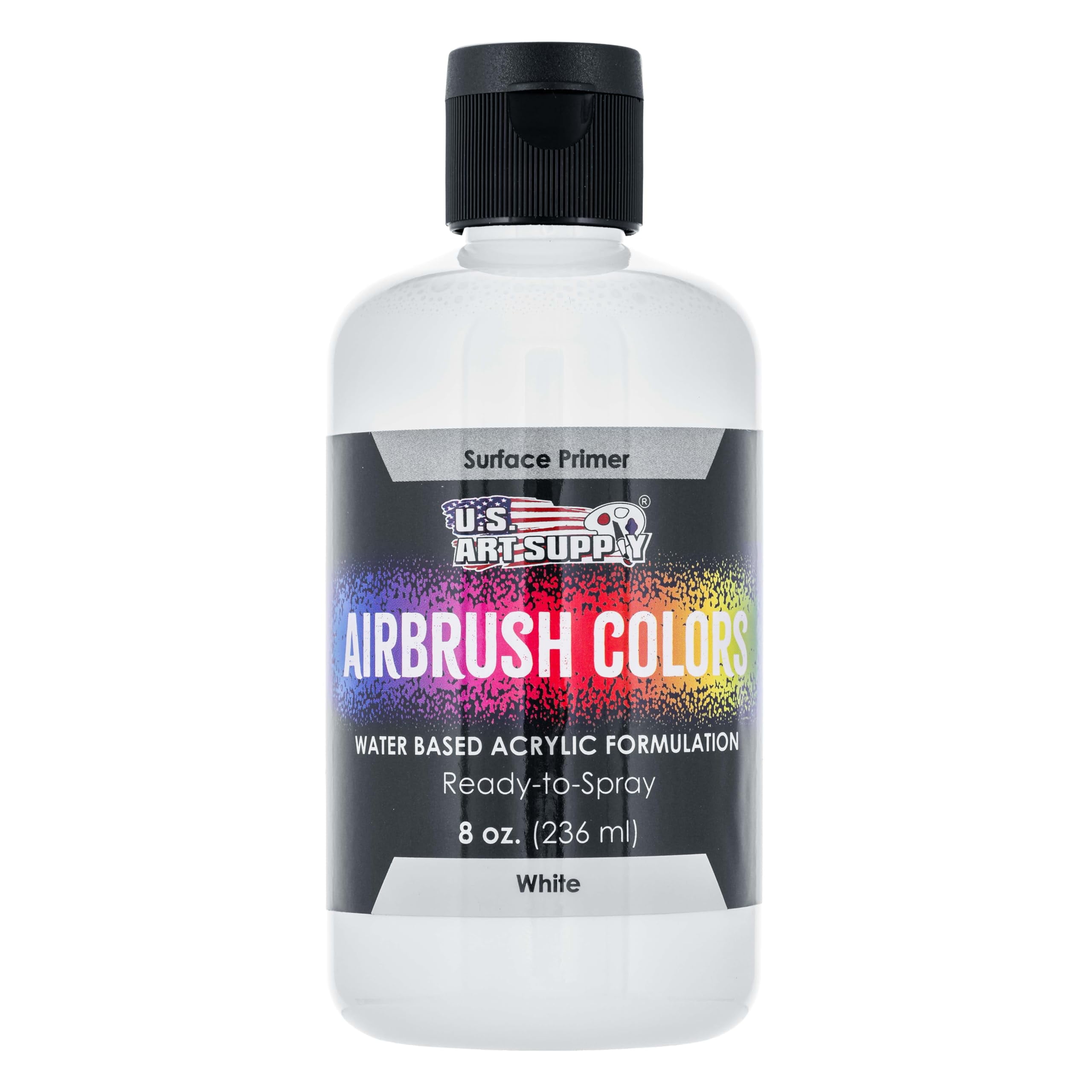 U.S. Art Supply White Surface Primer Airbrush Paint, Ready-To-Spray ...