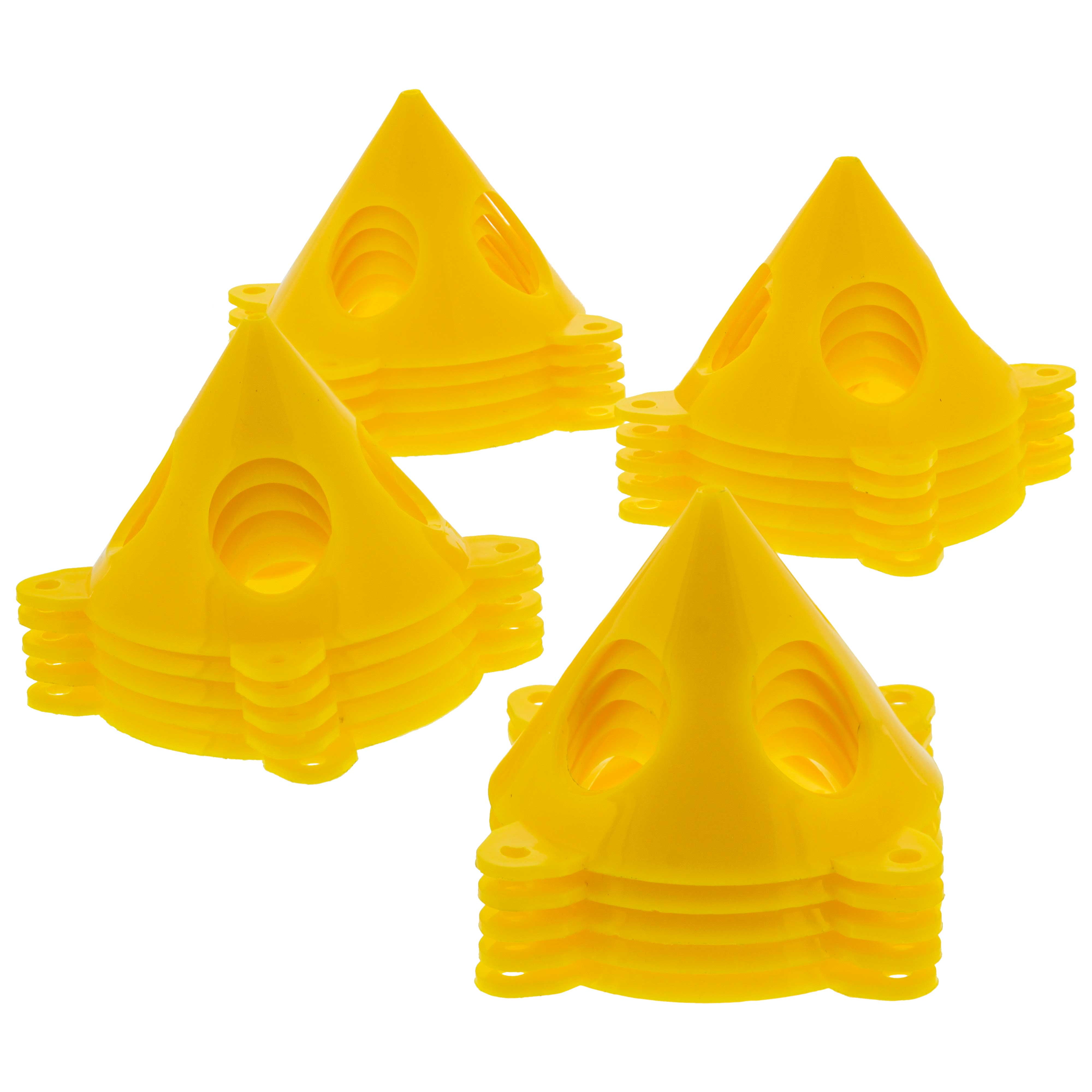 U.S. Art Supply Yellow Triangular Mini Pouring Paint Support Stands ...