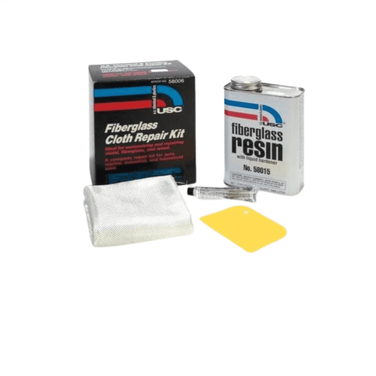 US Chemical 58006 Fiberglass Repair Kit, 1 qt, Liquid - Walmart.com