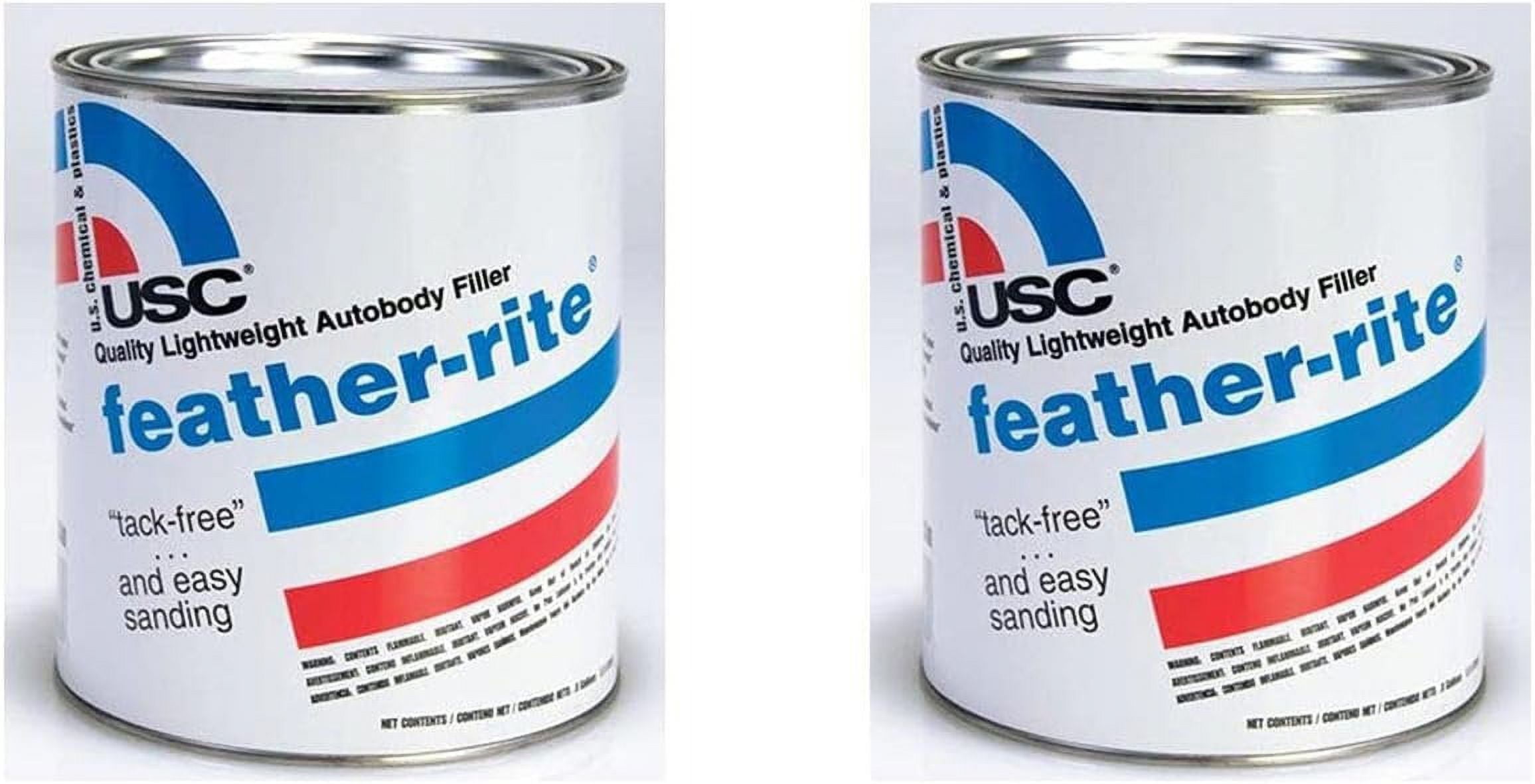 U.S. Chemical & Plastics Feather-Rite Lightweight Autobody Filler ...