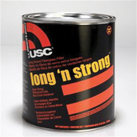 US Chemical Long 'N Strong 23020 Body Filler, 1 qt Can, Olive-Drab ...