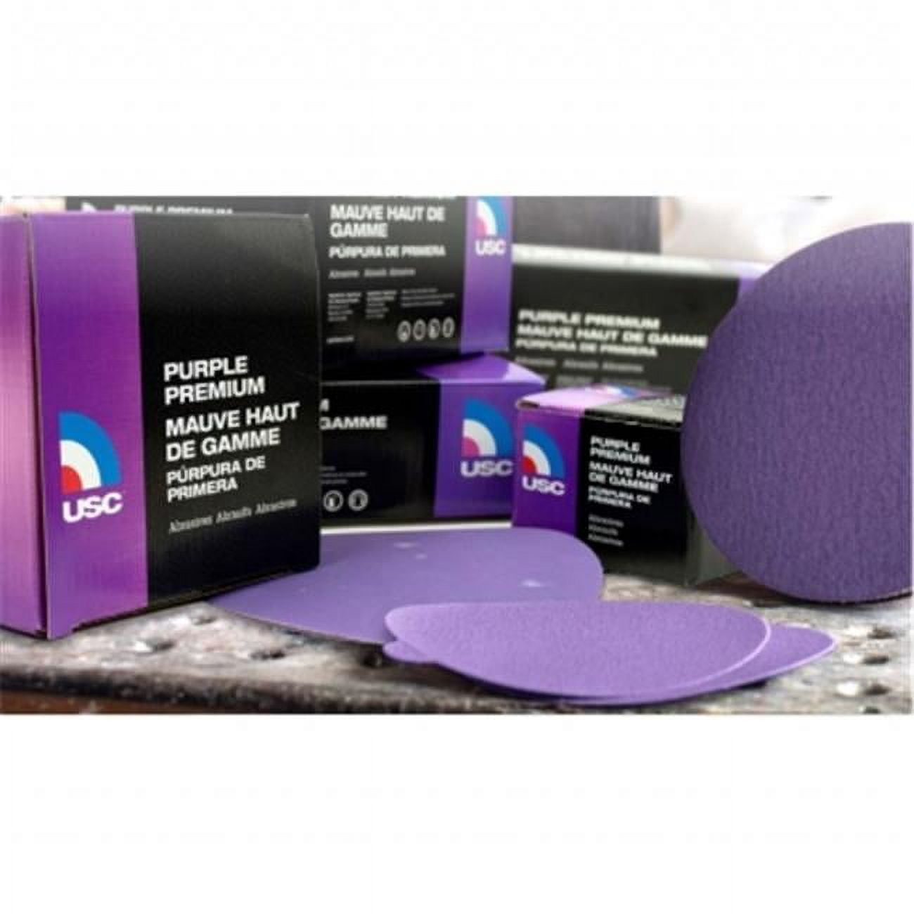 U.S. Chemical & Plastics USC-991302 36 Grit 6 in. Dia. Purple Premium ...