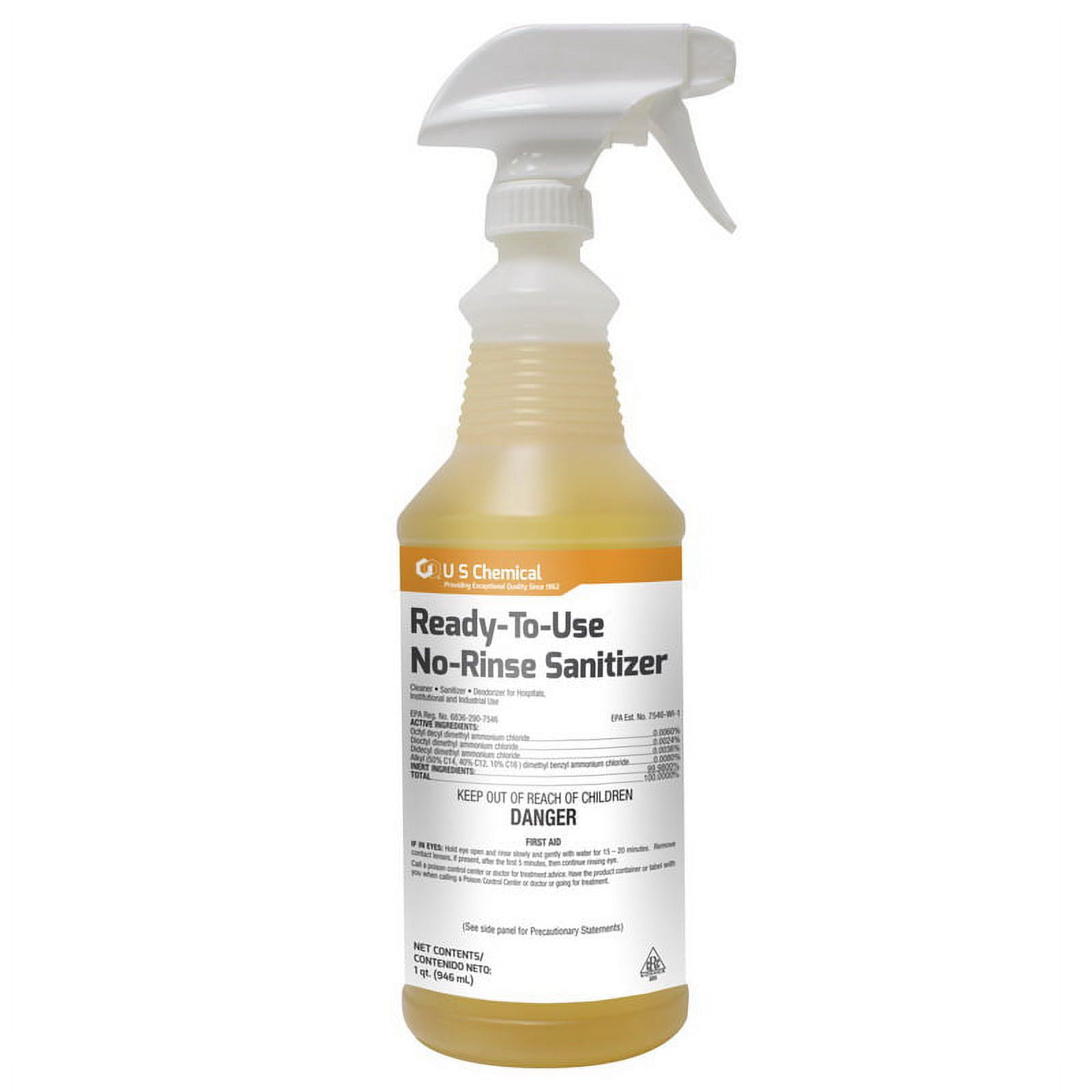 U.S.Chemical U S Chemical Ready To Use No Rinse Sanitizer, 6 ct - Case ...