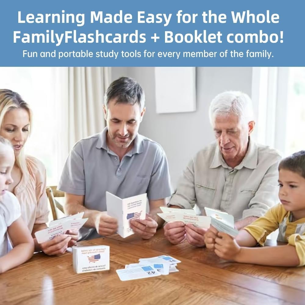 U.S Citizenship Flash Cards 2025 - English/Spanish, Naturalization ...