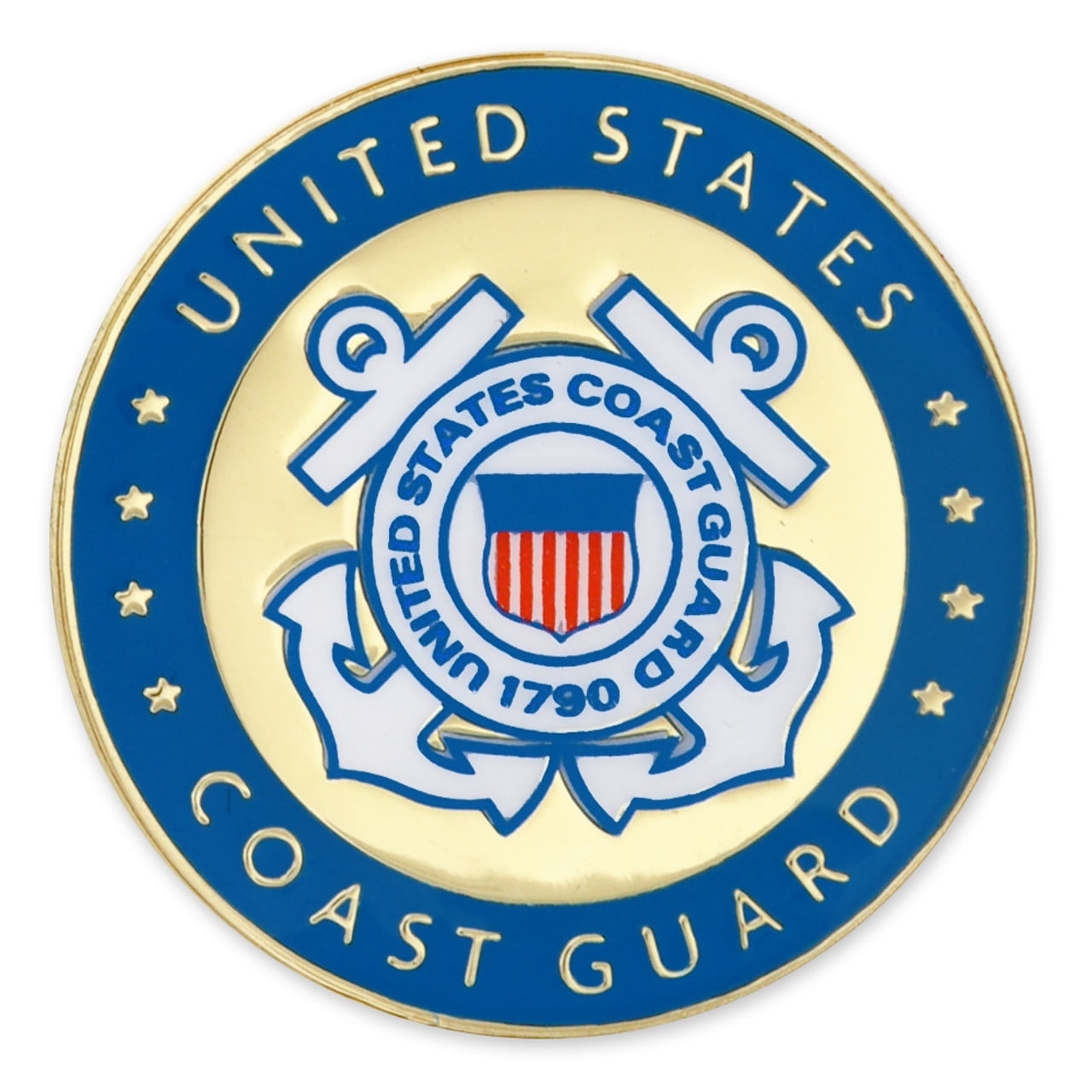U.S. Coast Guard Logo Military Enamel Lapel Pin - Walmart.com