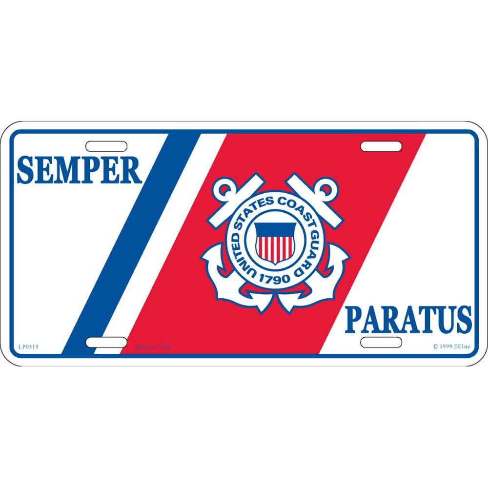 U.S. Coast Guard Semper Paratus License Plate - Walmart.com