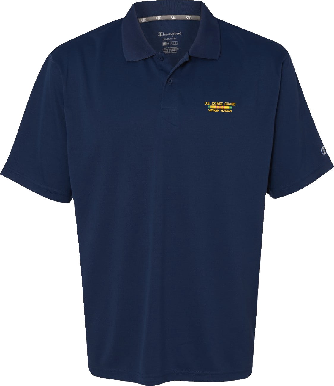 U.S. Coast Guard Vietnam X-Large Navy Blue Moisture Wicking Polo ...
