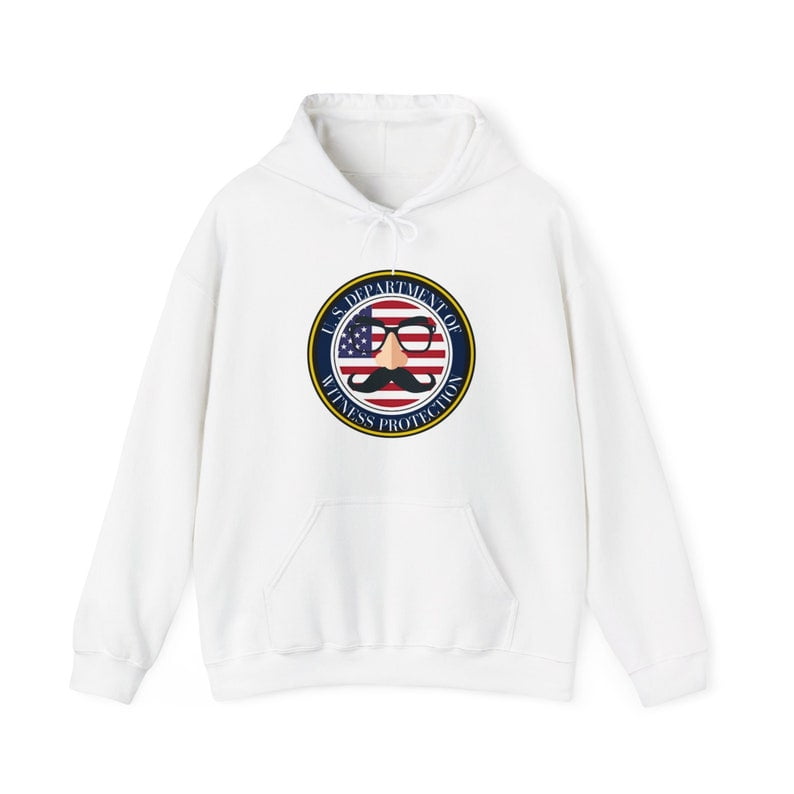 U.S. Department of Witness Protection | Comic Disguise | Unisex Hooded ...