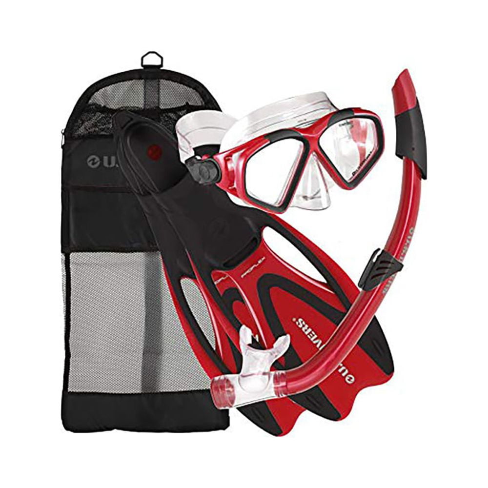U.S. Divers Adult Cozumel Mask, Seabreeze II Snorkel, ProFlex Fins ...