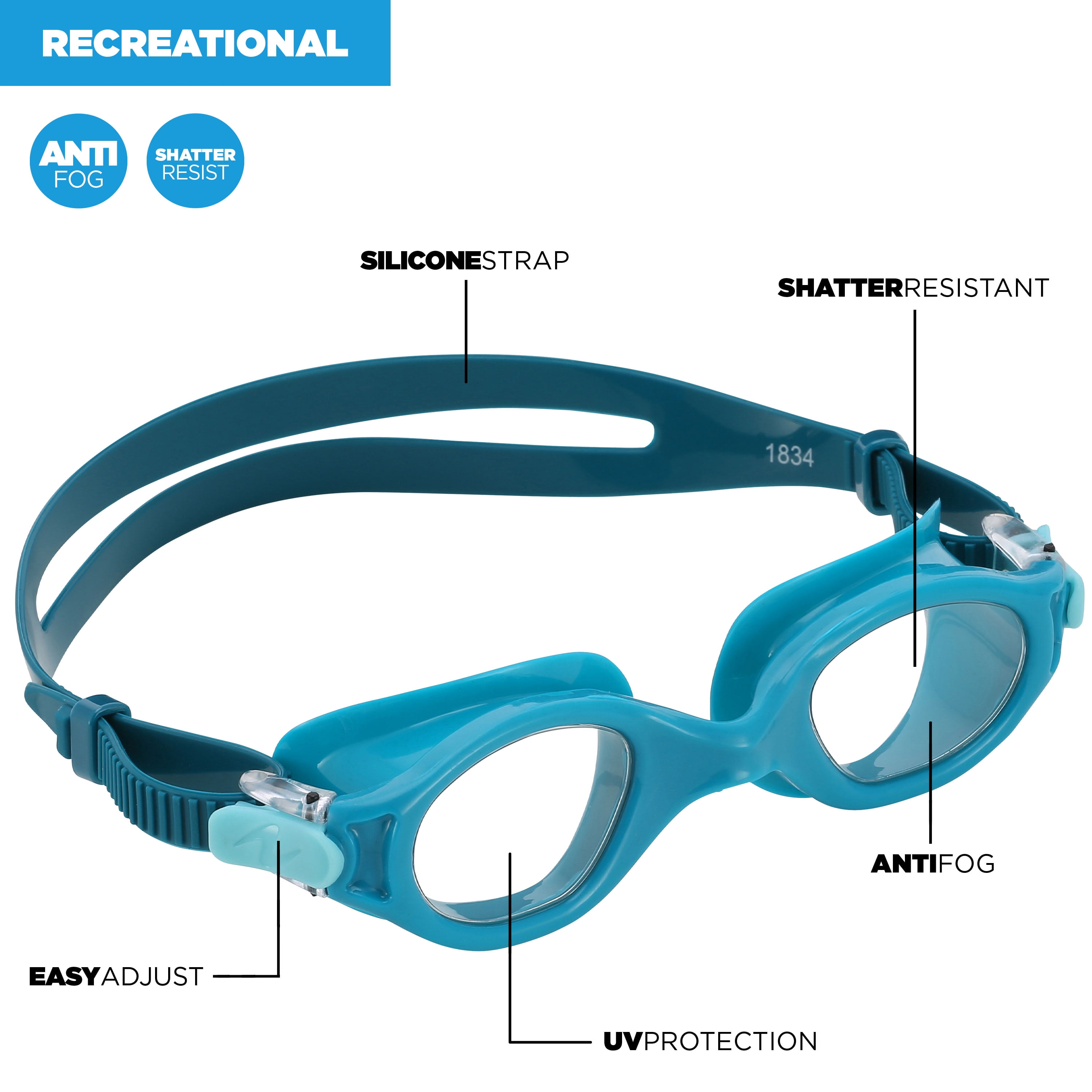 U.S. Divers Atlas Swim Goggles for Adults - Quality, Leak-Free ...