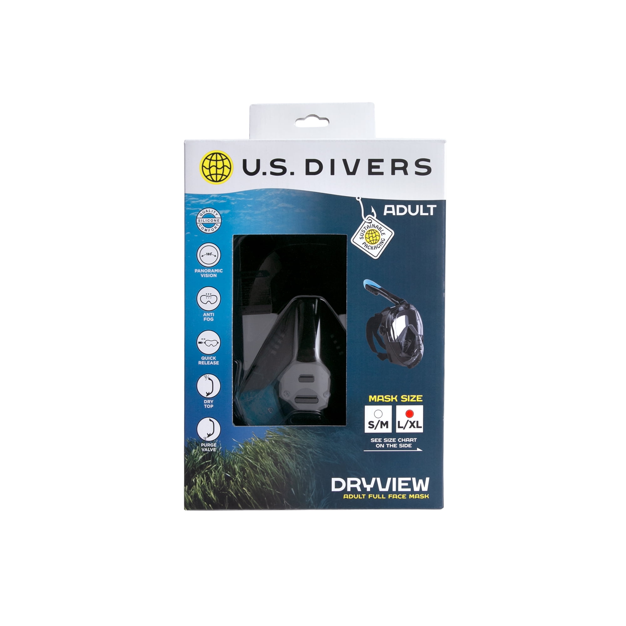 U.S. Divers Other Diving Supplies Black BK L/XL 783 g - Walmart.com
