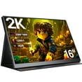 U-S-E-D 16 inch 120Hz Gaming Monitor 2560x1600 Portable Monitor PC ...