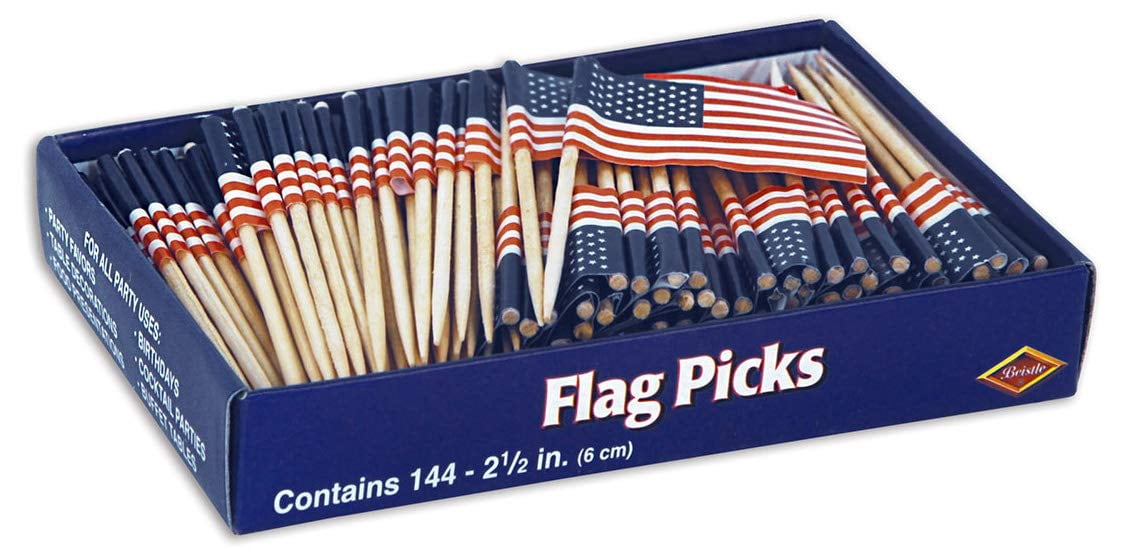 U S Flag Picks Counter Display (144/Box) - Walmart.com