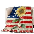 U.S. Flag Quilted Comforters Cooling Blanket Oversized King Size, Farm ...