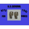 U.S. GENERAL SET OF TWO KEYS 0083 TUBULAR TOOL BOX REPLACEMENT KEY FREE ...