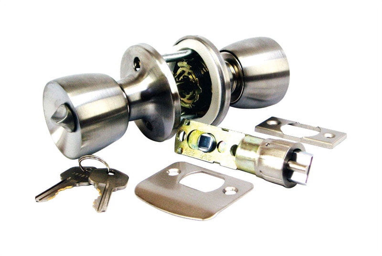 US Hardware Mobile Home Entrance Door Lock, 1-3/8" to 1-5/8", Satin ...