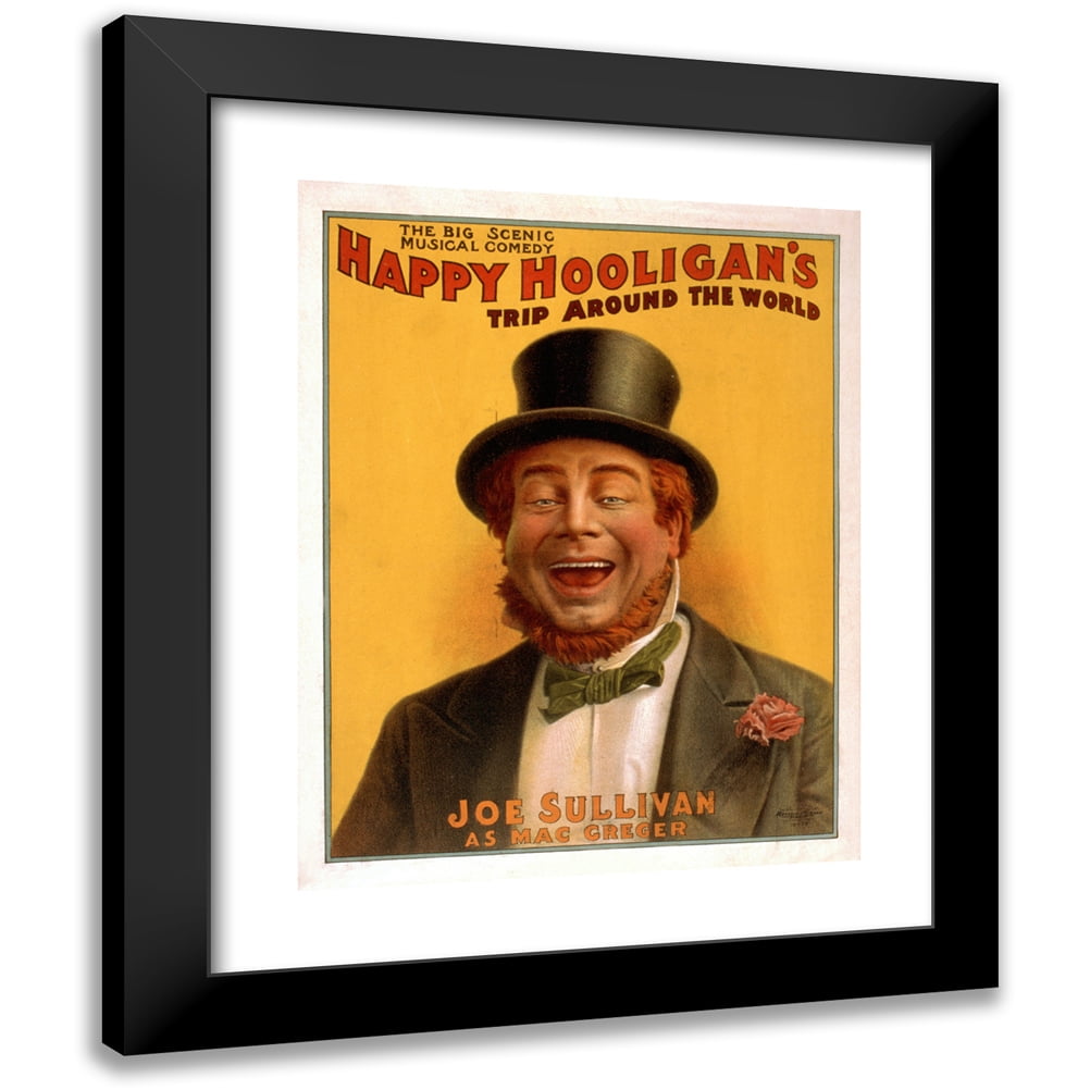 U.S. Lithograph Co. 12x14 Black Modern Framed Museum Art Print Titled ...