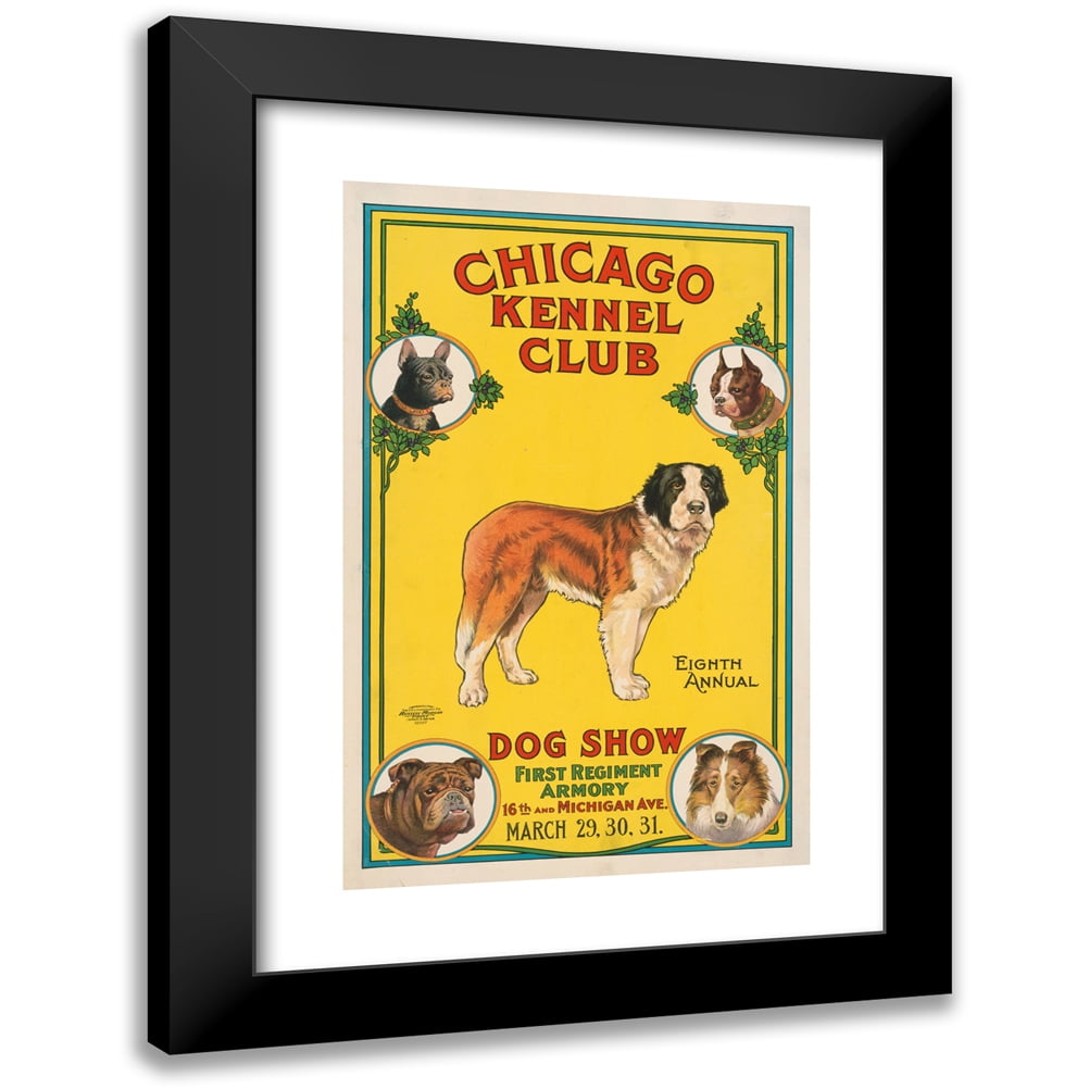 U.S. Lithograph Co. 17x24 Black Modern Framed Museum Art Print Titled ...
