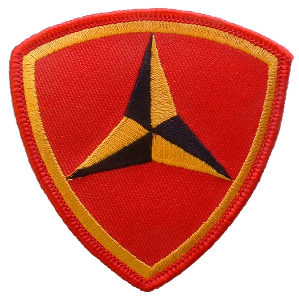 U.S.M.C. 3rd Marine Division Patch Red & Yellow 3" - Walmart.com