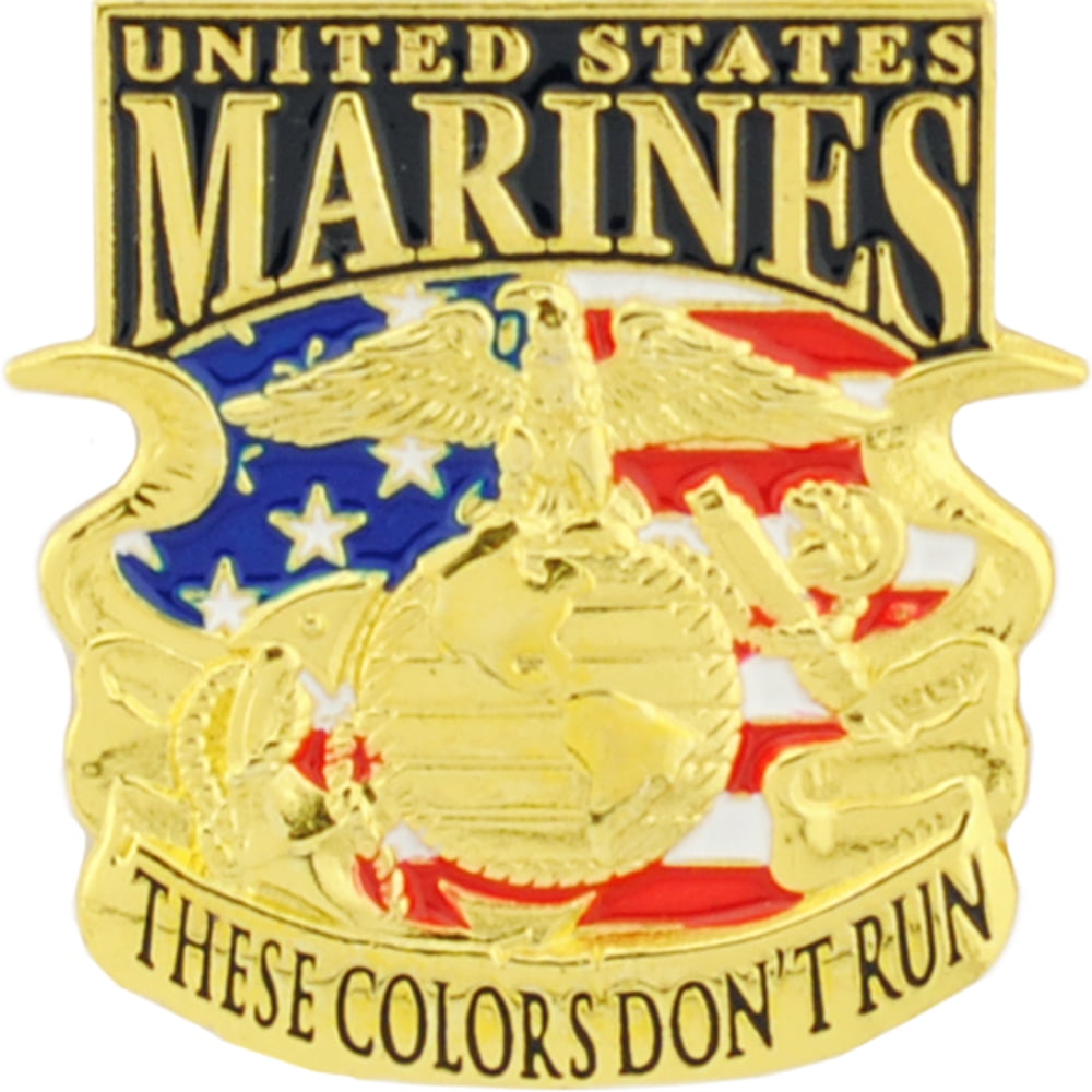U.S. MARINES, USMC THESE COLORS DON'T RUN - Original Artwork, Expertly ...