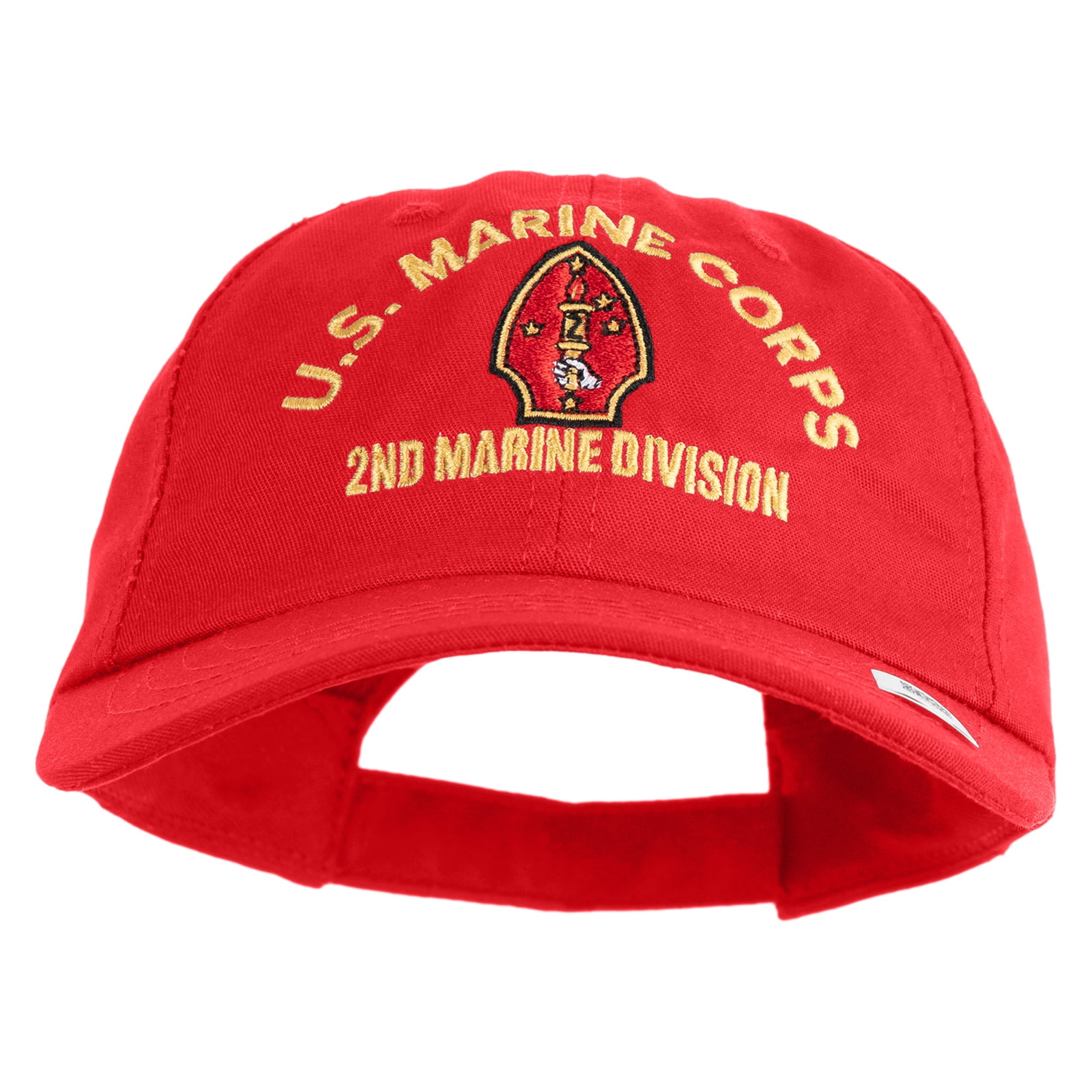 U.S. Marine Corps 2nd Marine Division Embroidered 6 Panel Unstructured ...