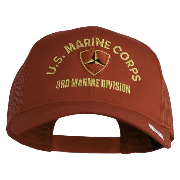 U.S. Marine Corps 3rd Marine Division Embroidered Solid Cotton Twill ...