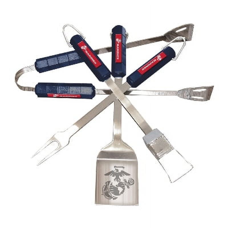 U.S. Marine Corps 4 Pc BBQ Set - Walmart.com