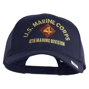 U.S. Marine Corps 1st Marine Division Embroidered Solid Cotton Twill ...